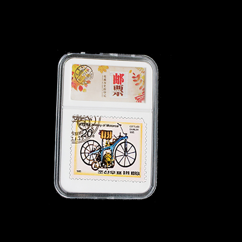 1 Piece Stamp Slab White Pad Ps Box Display Case Of Stamp Collection ...