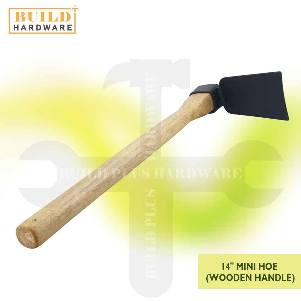 14"/15" One Way / Two Way Mini Hoe & Rake Wooden Handle Steel Handle ...