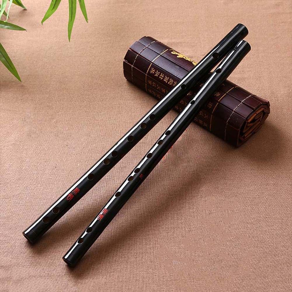 Can Play Chinese Traditional Black Cosplay Accessory Dizi Chen Qing ...