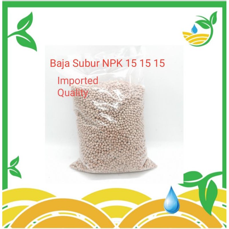Baja NPK 151515 baja kimia subur pokok Fertilizer NPK 15-15-15 repack 1kg | Lazada