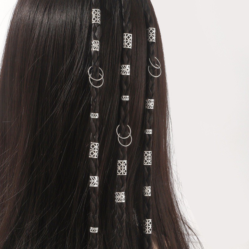 Enacolor 80Pcs/Set DIY Wig Clips Braid Accessories Hollowed-out Braid ...