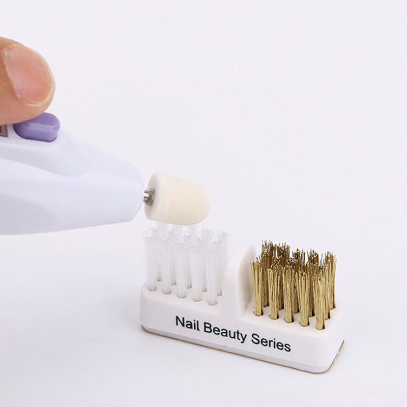 Portable Nail Drill Bit Cleaning Brush For Electric Manicure Machine ...