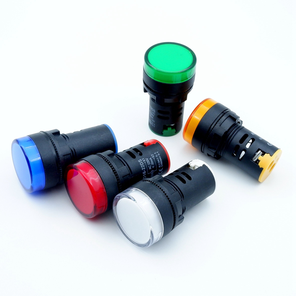 Panel Mount Indicators 22mm Led Power Electronic Pilot Lamp Plastic Ac ...