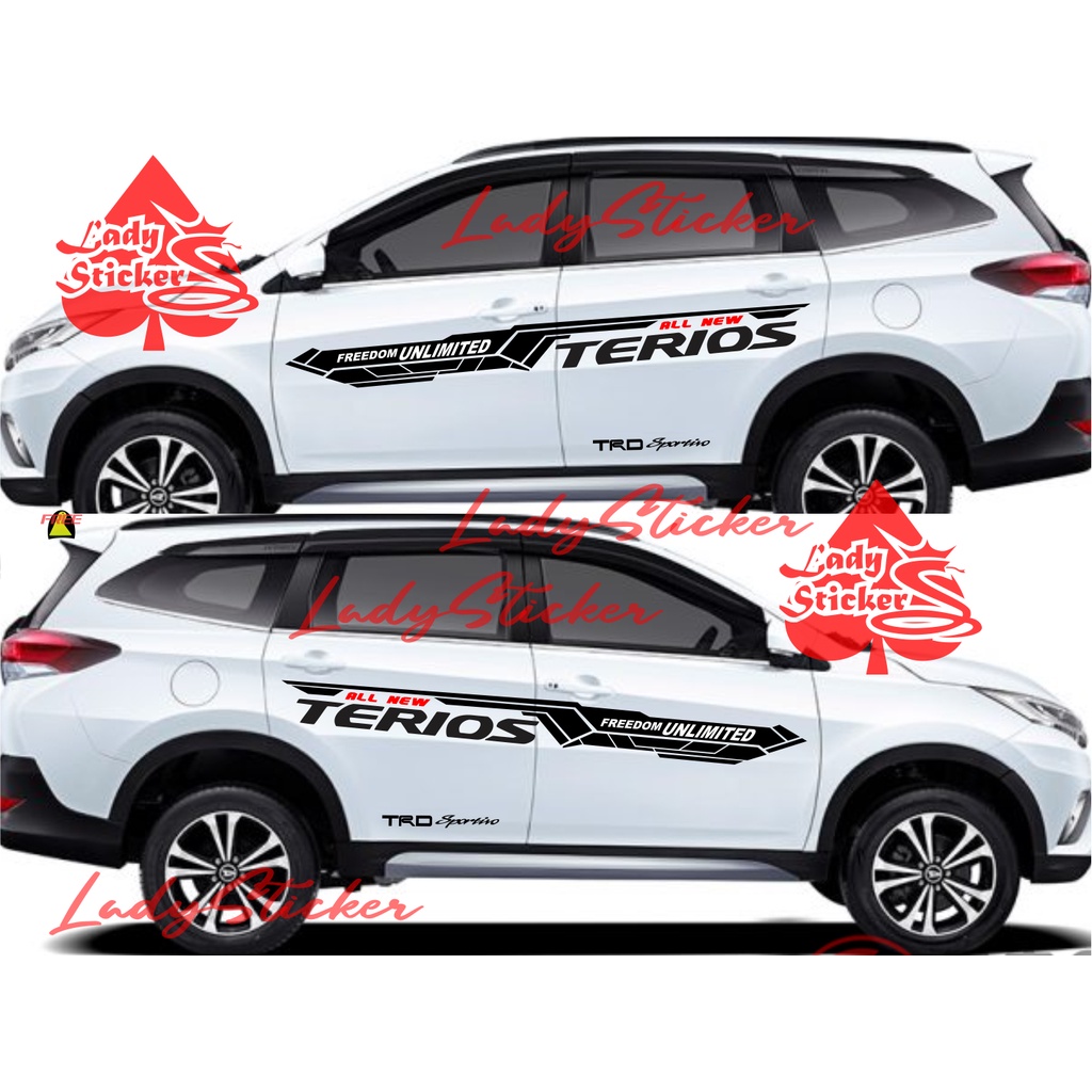 STICKER STIKER MOBIL ALL NEW TERIOS STICKER LIST MOBIL DAIHATSU ALL NEW ...