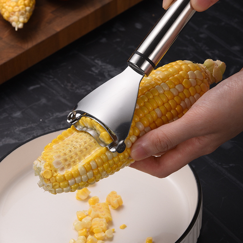 Corn Cob Stripper Peeler Remover Salad Making Cutter Easy Clean Corn ...