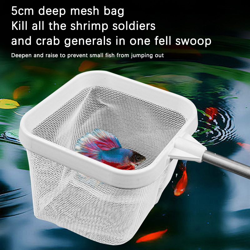 Stainless Steel Telescopic Hand Fishing Net Aquarium Fish Tank ...