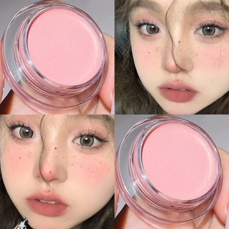 Single Color Blush Tint Palette Soft Creamy Rouge Mineral Pigment Mud ...