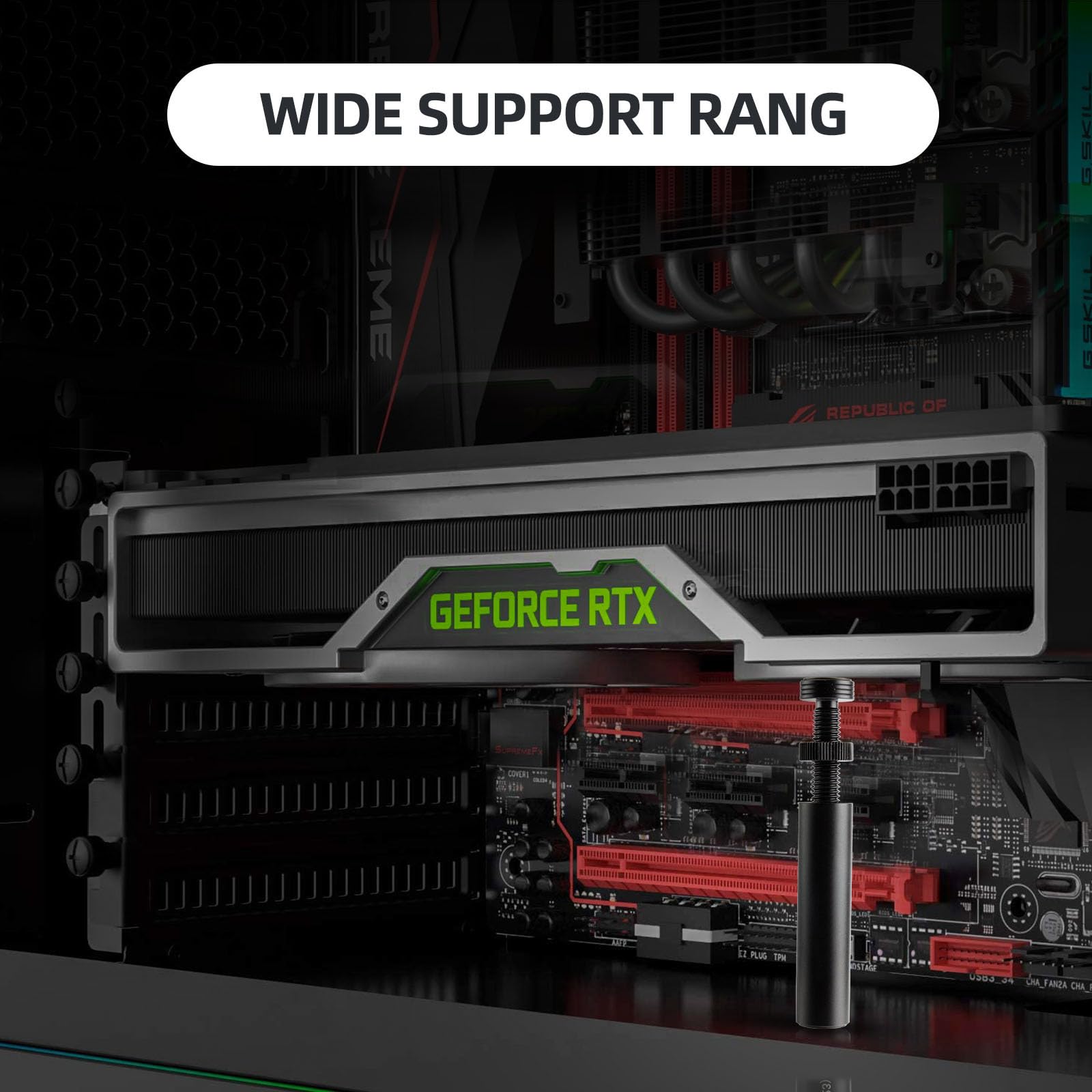 【Online】 Graphics Card GPU Holder Support Adjustable Telescopic Rotary ...