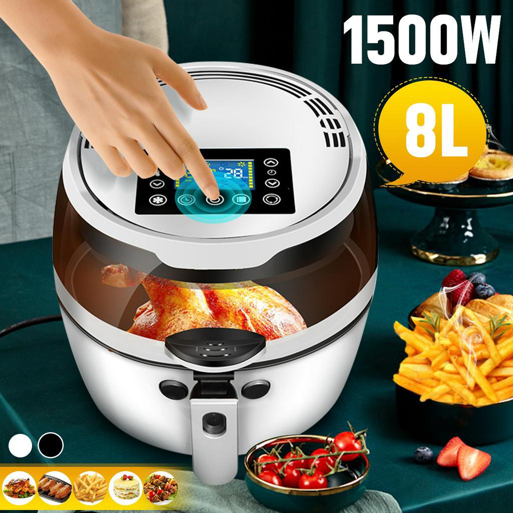 8L Health Fryer Cooker Smart Touch LCD Airfryer Pizza Oil free Air ...