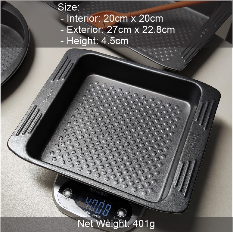 Tefal Easy Grip Series Non-stick Baking Tray Square Loaf Pan Rectangle ...