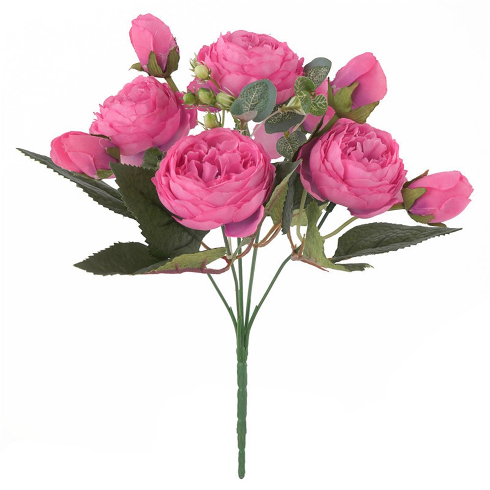 【Prime deal】 30CM Roses Silk Peony Artificial Flowers Cheap New Year's ...