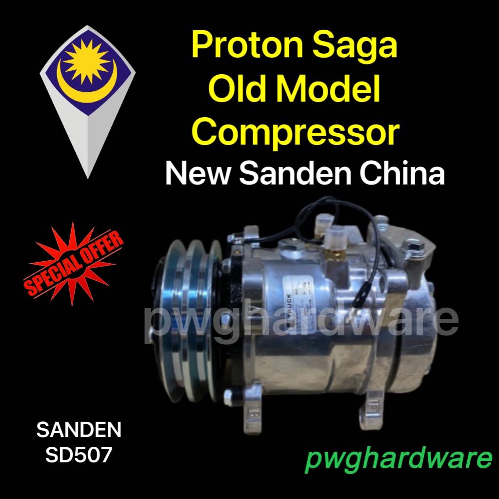 NEW Proton Saga Old Model AirCond Compressor SANDEN 507 PATCO TYPE ...