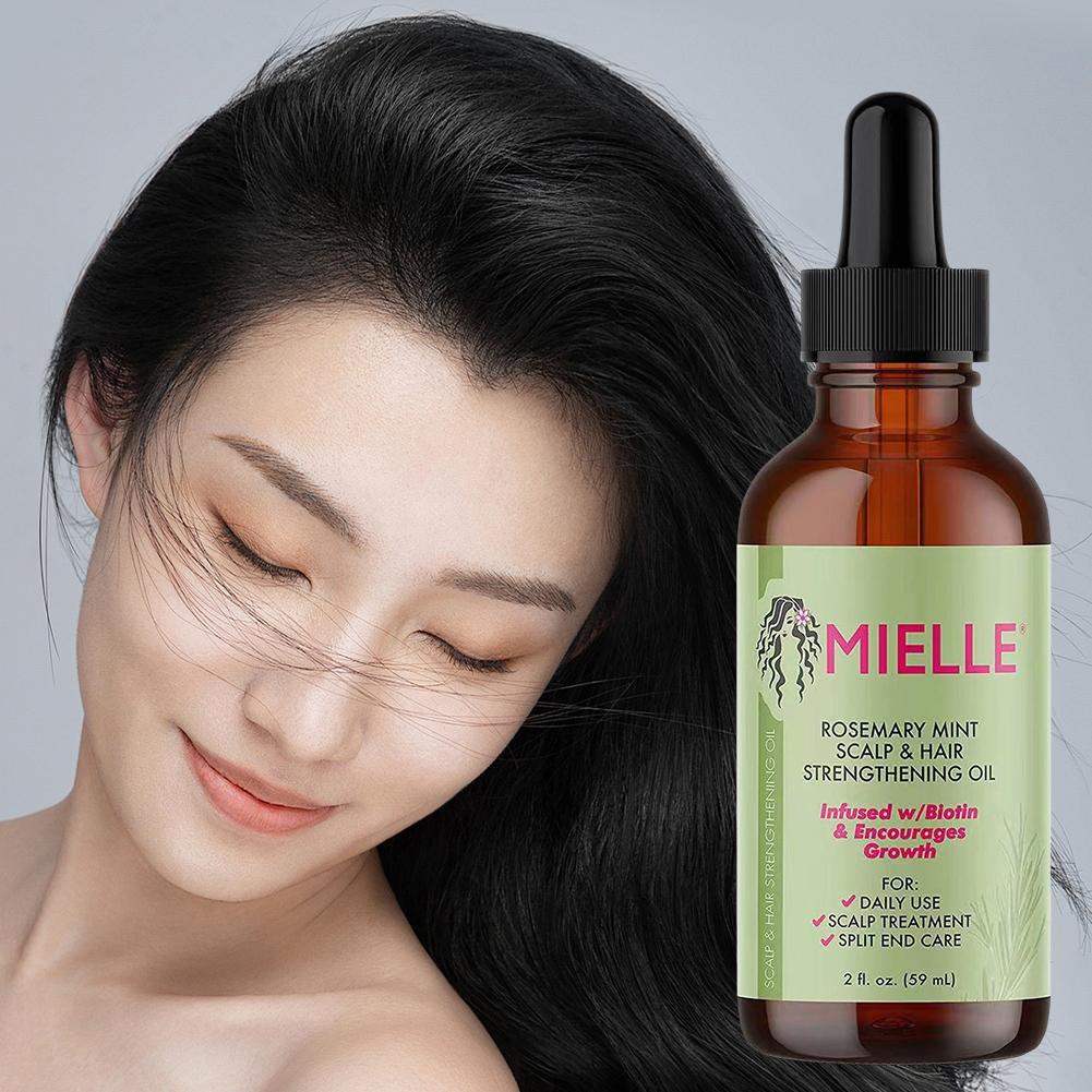 5pcs Rosemary Mint Scalp Hair Strengthening Oil Biotin Essential Oils ...