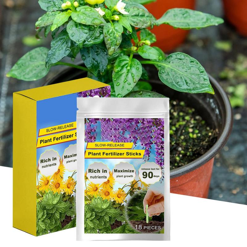 Indoor Food Spikes Growth Food Spikes Slow Release Natural 18 Pieces ...