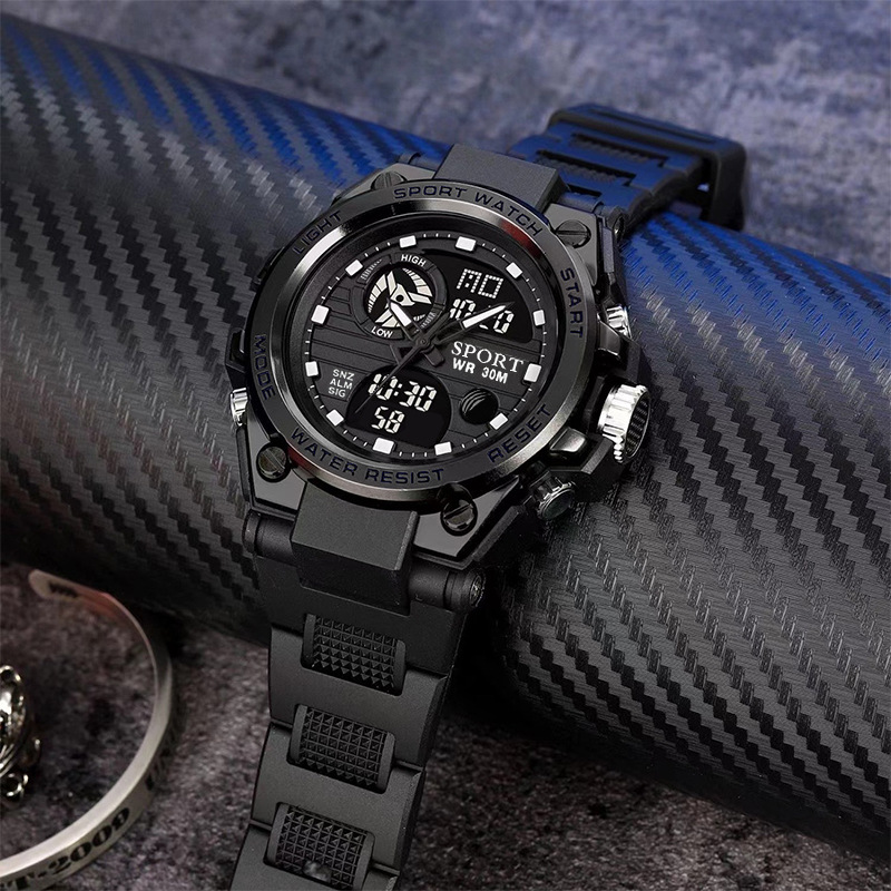 Cross border fashion large dial men's waterproof sports multi ...