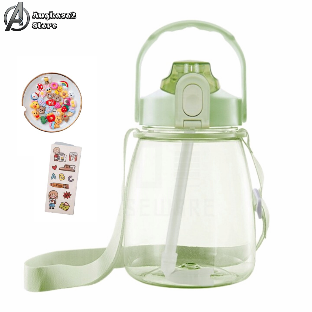 Botol Minum Gemoy Viral Gendut Pastel Stiker 1,3 Liter | Lazada Indonesia