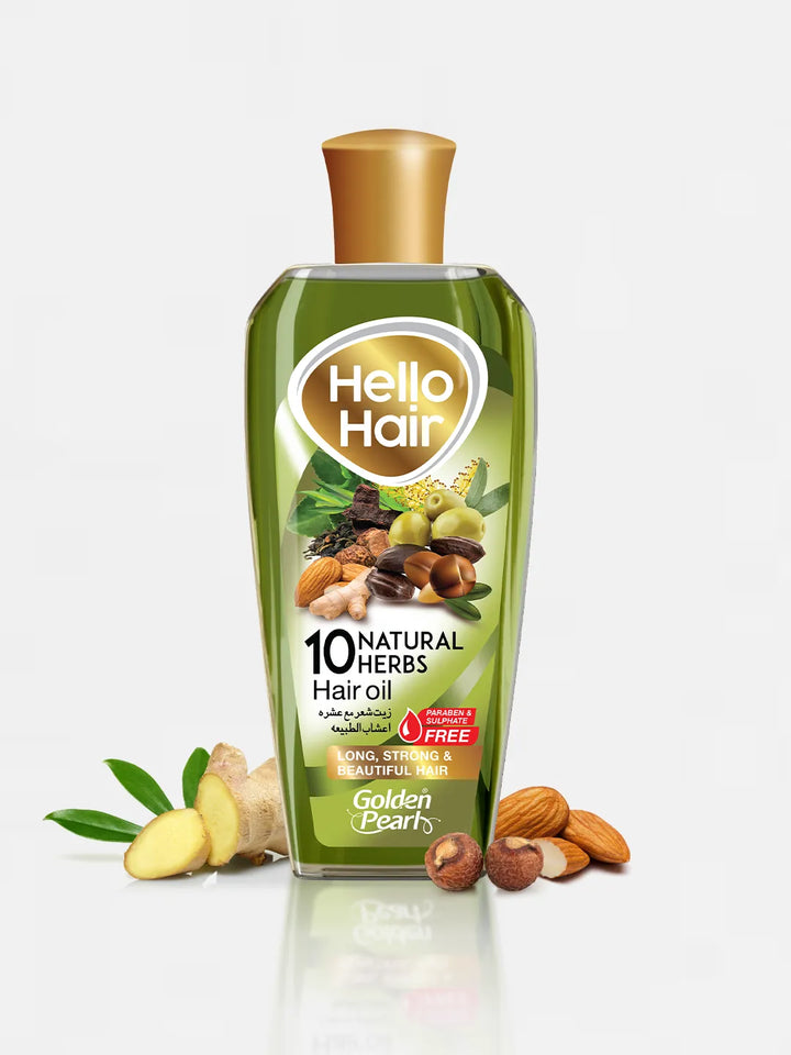 Hello And Hair 10 Natural Herbal Hair Oil 100ML | Daraz.pk