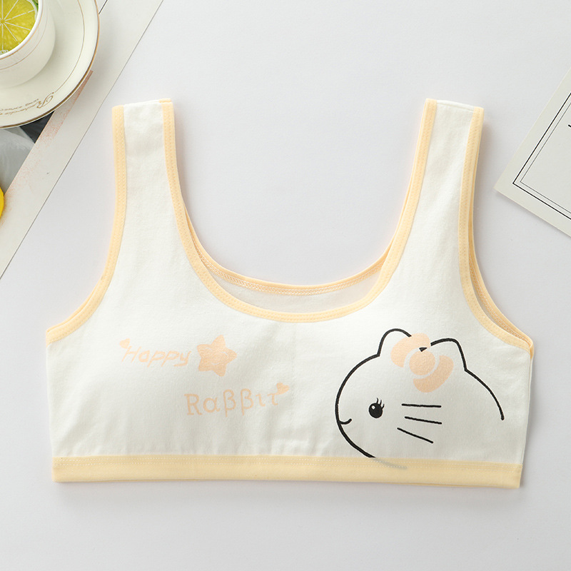 8-16 Baby Bra Girls Cute cat Training Bra Teenagers Girl Student Vest Kid's Baby Underwear Strap ...