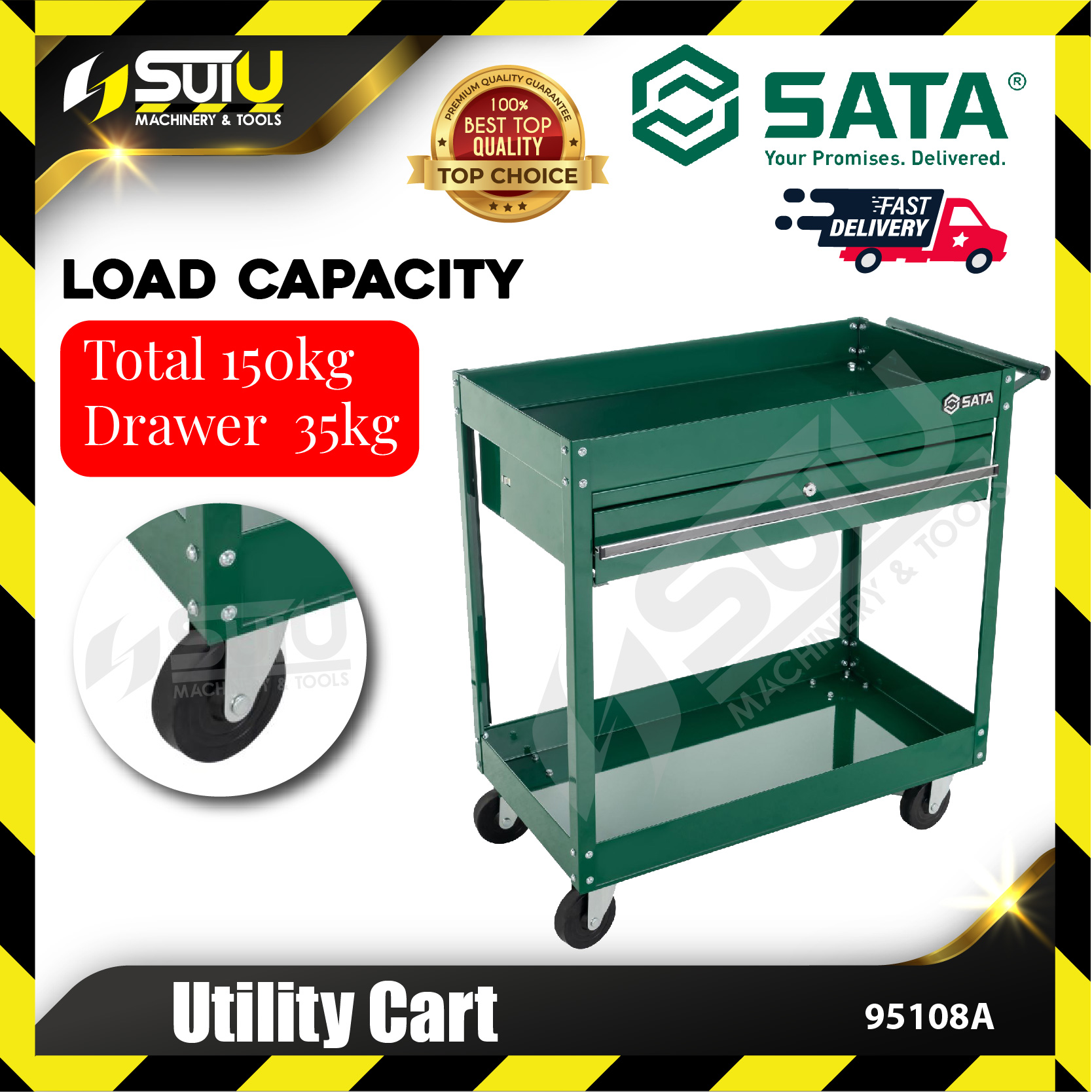 SATA 95108A 33" Utility Cart / Trolley | Lazada