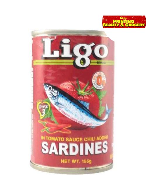 Ligo Sardines In Tomato Sauce Chili Easy-Open Can 180g Filipino ...