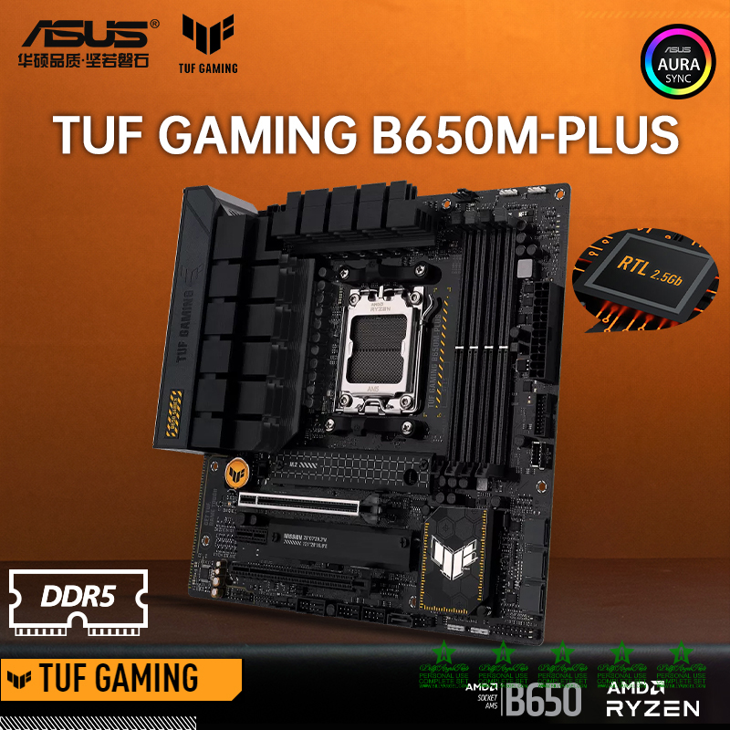 [kkde] Asus Tuf Gaming B 650m Plus Am5 Moederbord Socket Am5 Voor Amd ...