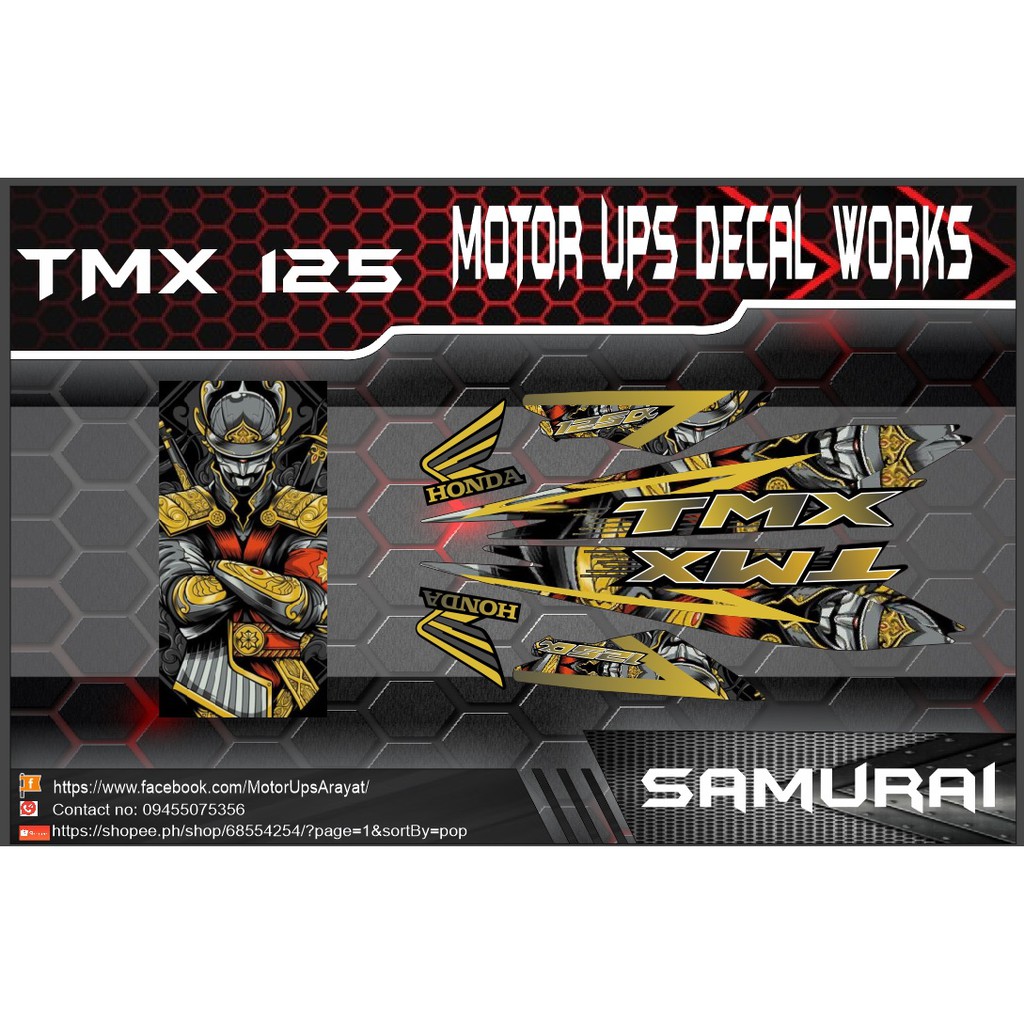 Tmx 125 Custom Decals Laminated | Lazada PH