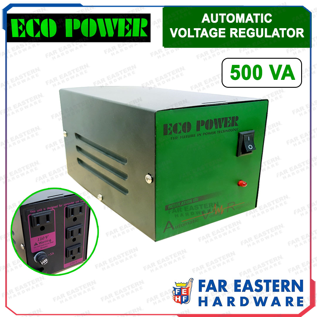 ECO POWER AVR Automatic Voltage Regulator 500VA | Lazada PH