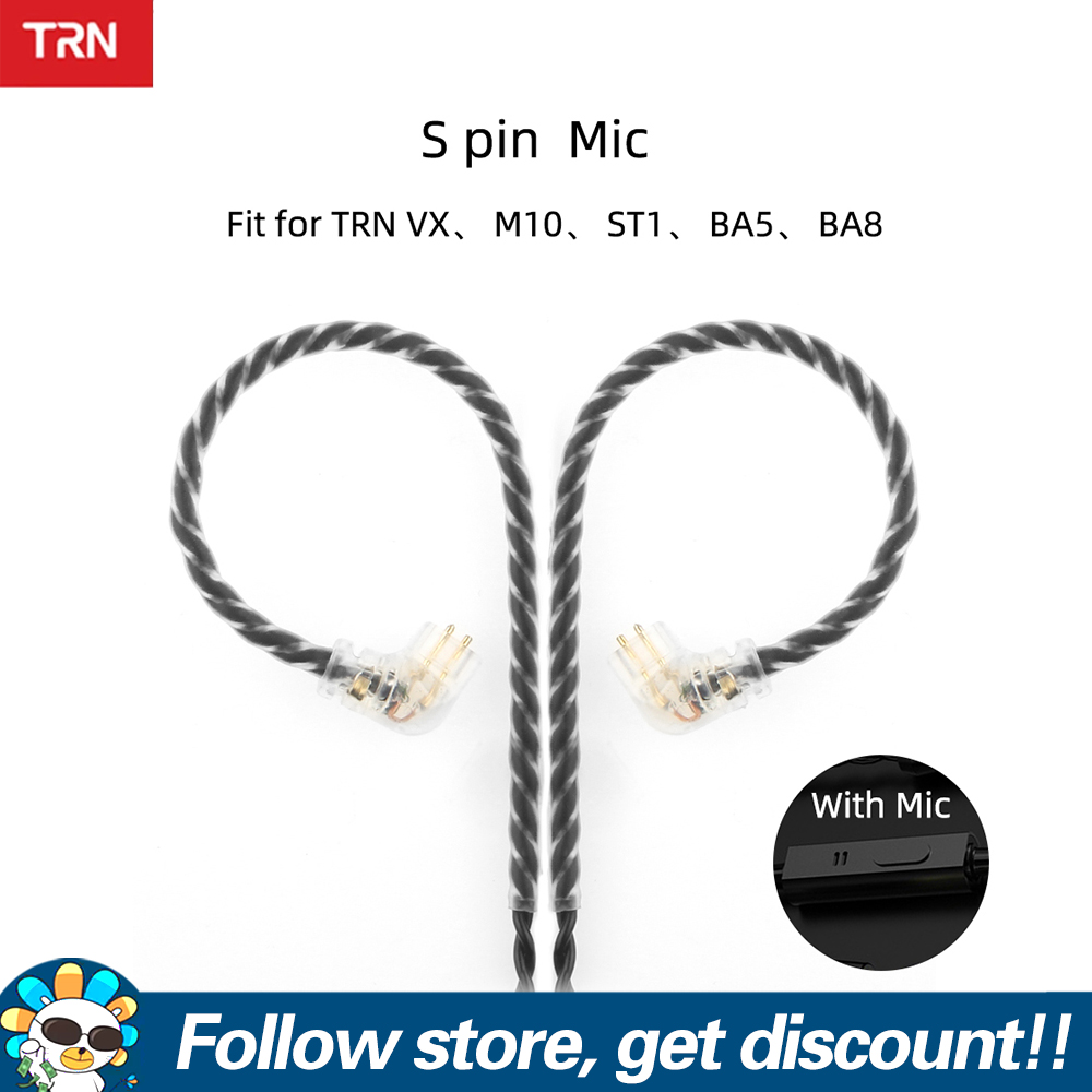 FAAEAL TRN Replacement Earphone Cable MMCX/2Pin 0.75/0.78mm/CPin Connector Headphone Upgraded ...