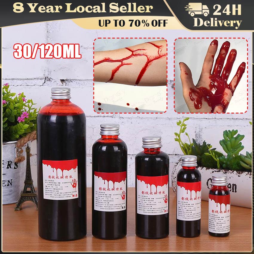 ️【Same Day Delivery】 120/30ml Ultra-Realistic Fake Blood for Bloody ...