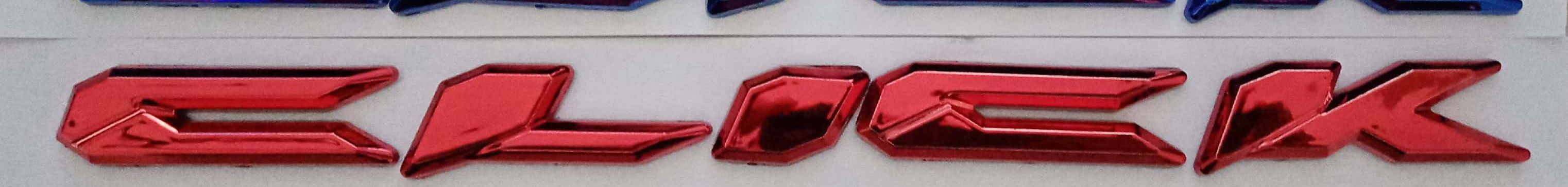 HONDA CLICK EMBOSSED EMBLEM 3D STICKER LOGO Z-0120 CHROME DESIGN FOR ...