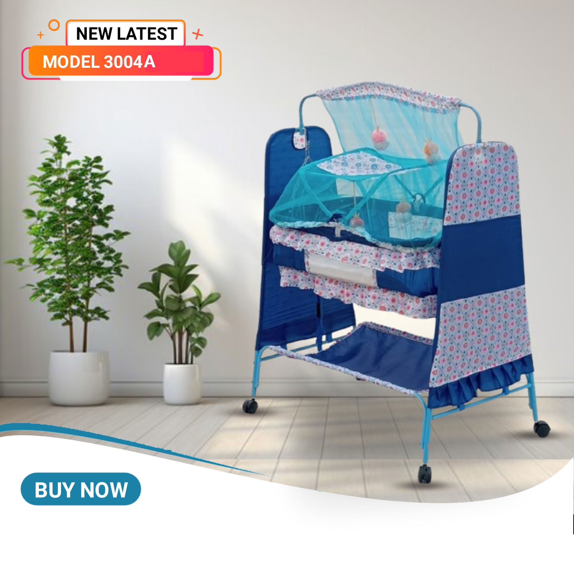 Dolna Bed For New Born Baby A Cozy Nest Cradle model no MS-3004A dolna ...