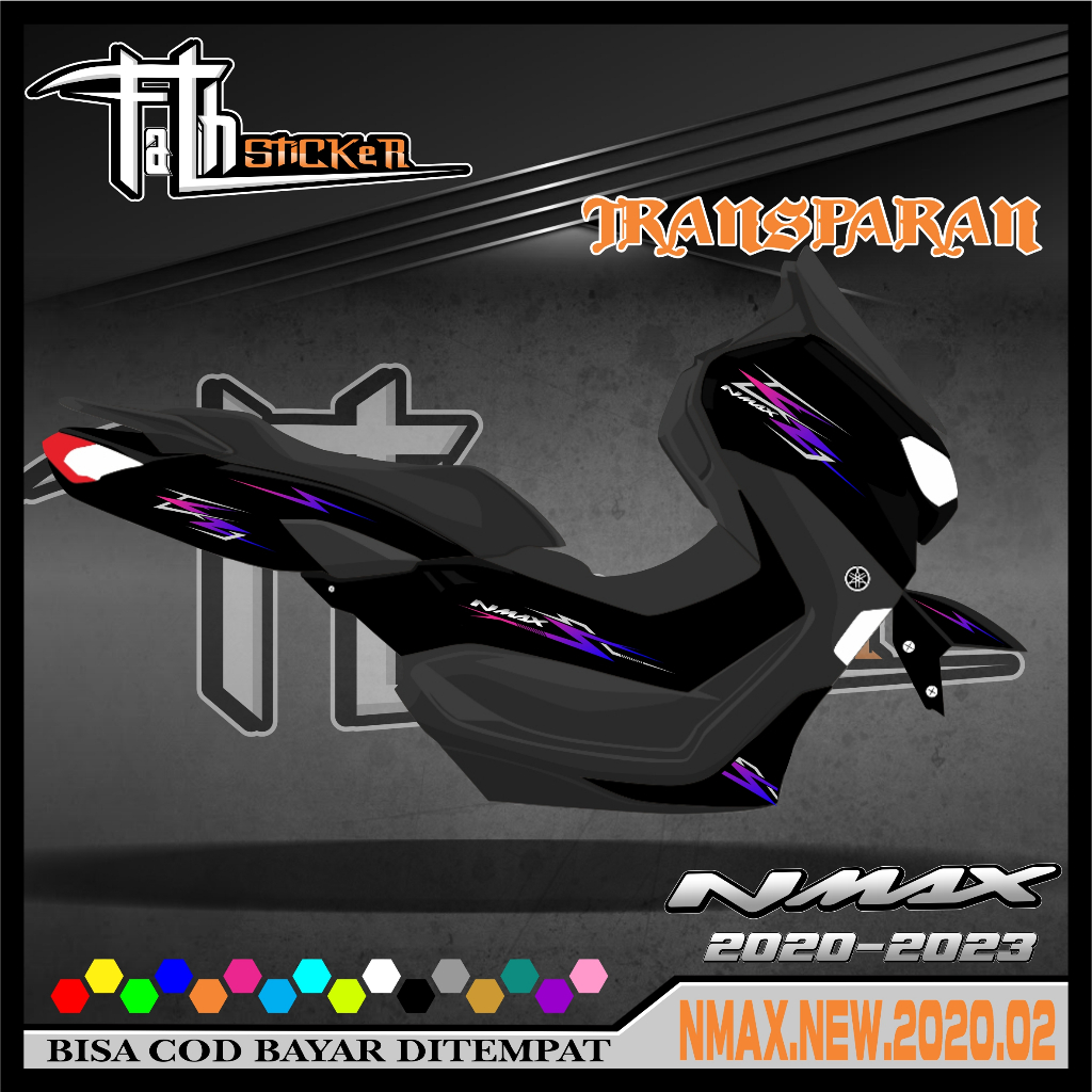 Striping TRANSPARAN YAMAHA NMAX NEW - Stiker TRANSPARAN MIO SOUL List ...