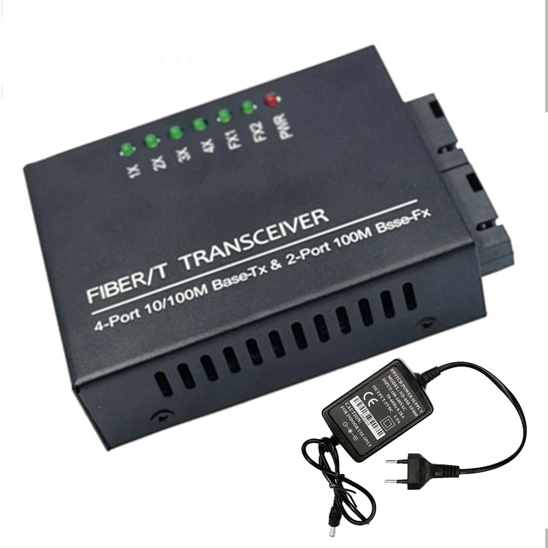 Ethernet switch Fiber Optical Media Converter Single Mode 1F1E 1F2E ...