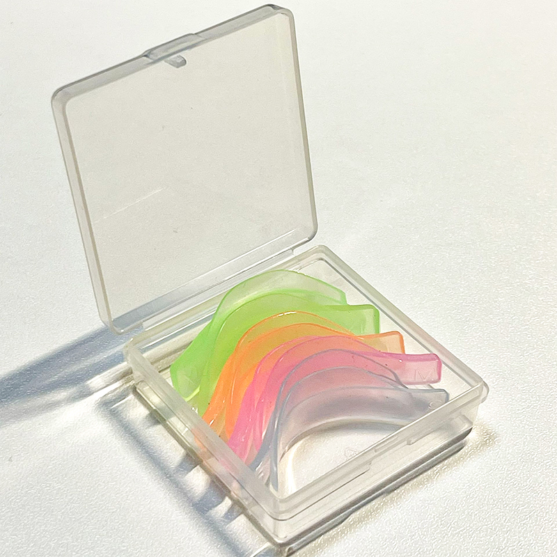 4 Pairs Jelly Color Eyelash Perming Pad Colorful Reusable False Eye ...