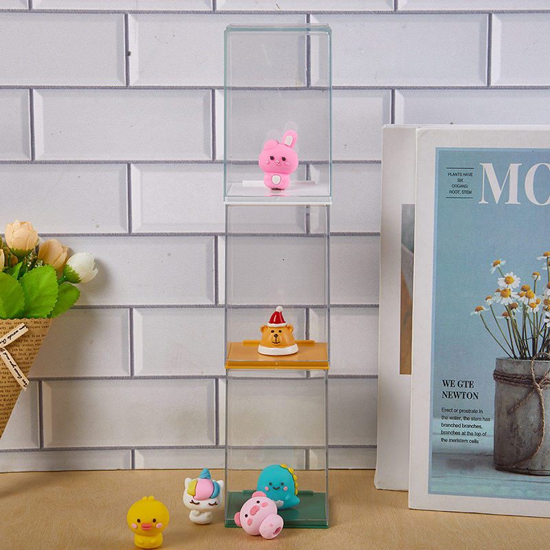 1Pc Action Figure Storage Box Cartoon Doll Blind Box Display Case Dust ...