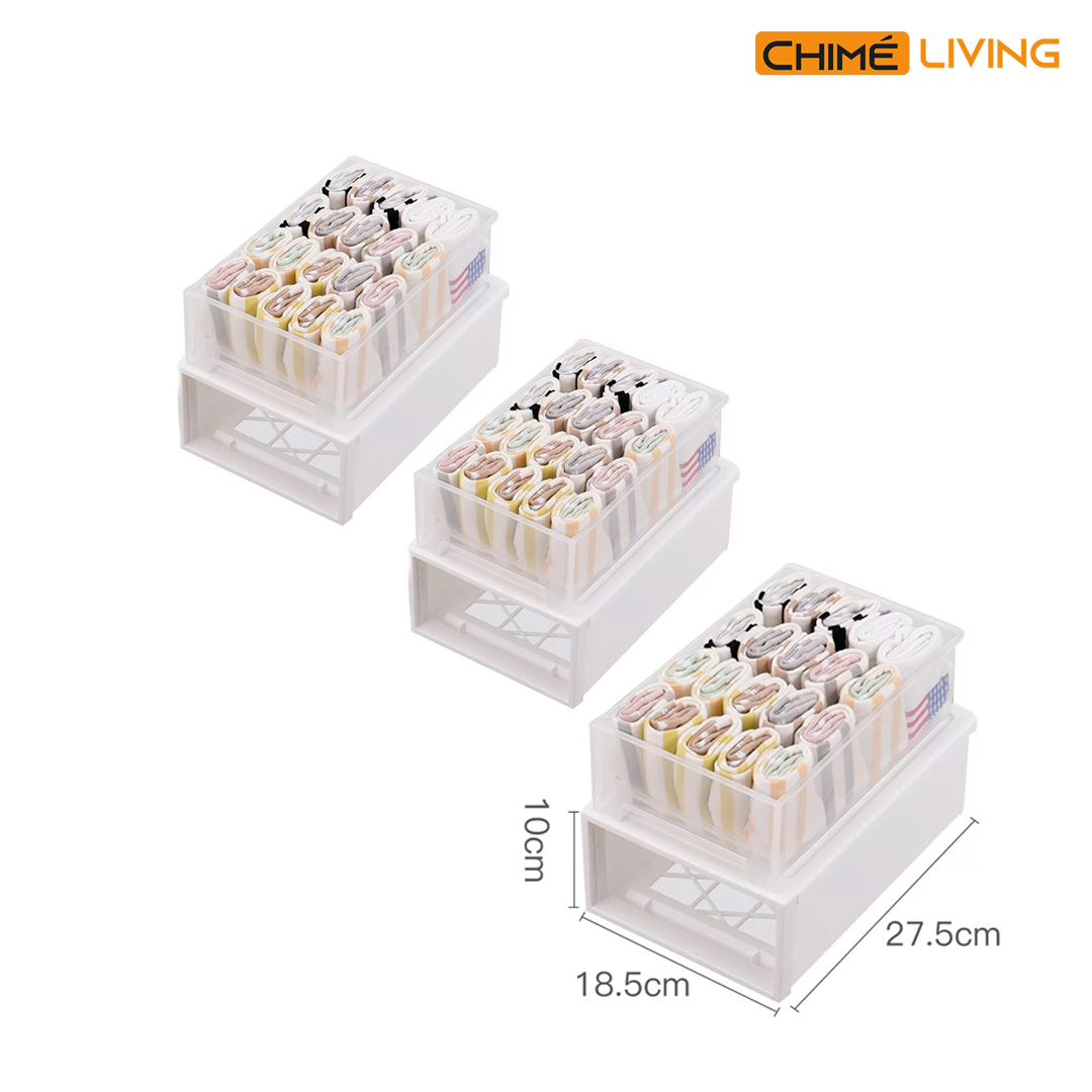 Stackable Storage Box | Home Organizer Plastic Drawer Container Boxes ...