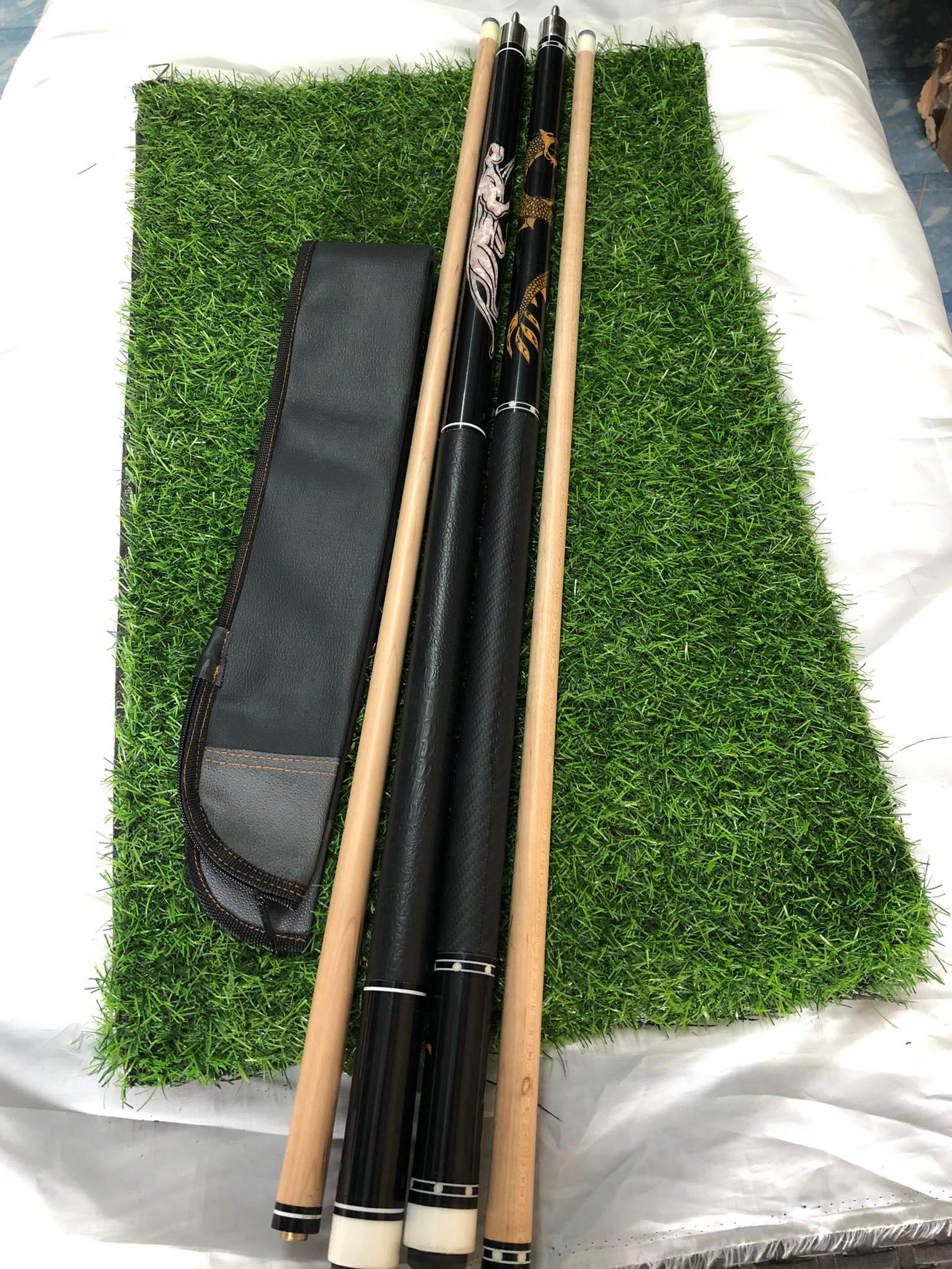 PAMPANGA PREDATOR/SNAKE CUE BILLIARD CUE STICK W/ FREE SOFT CASE/ TAKO ...