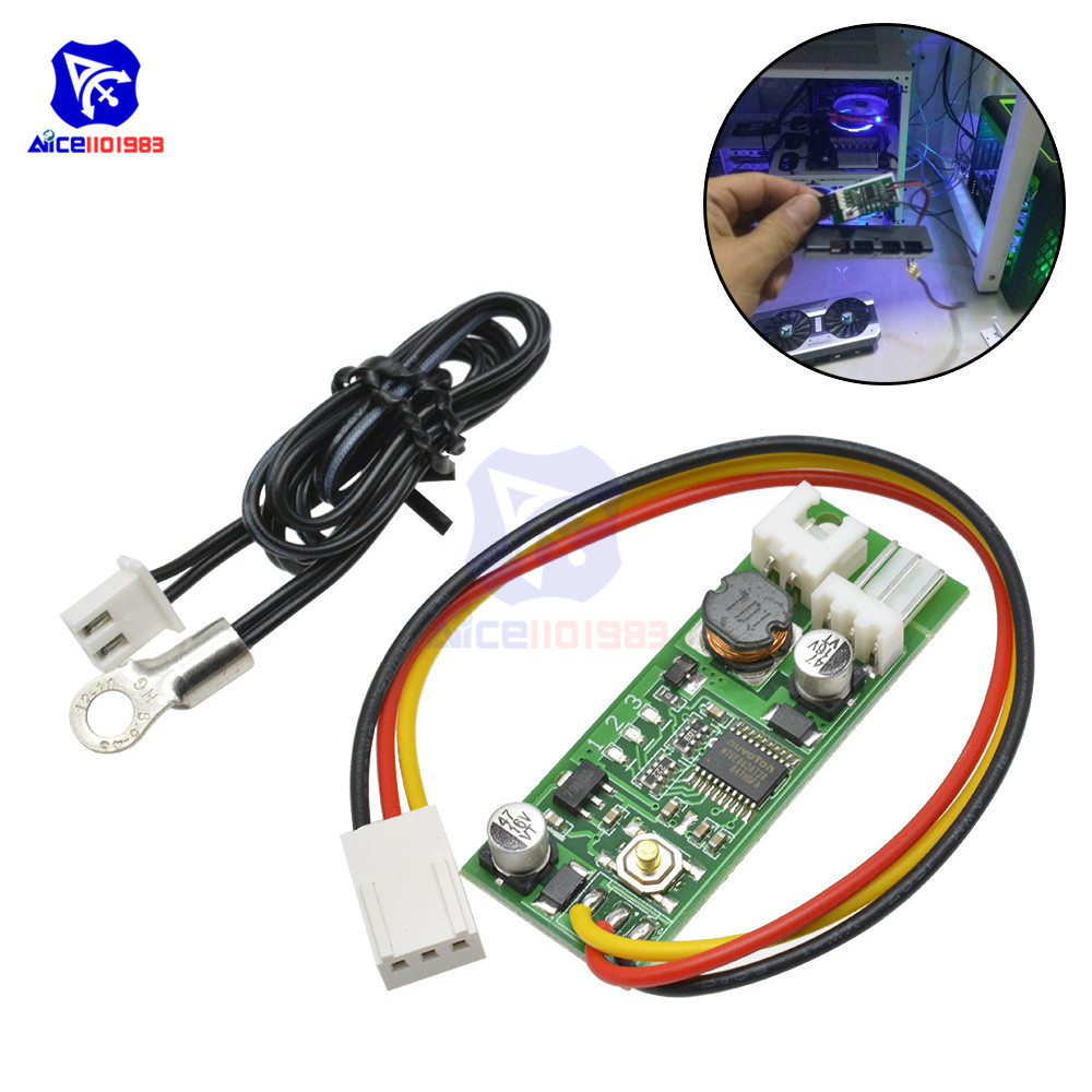 【Hottest Trends】diymore DC 12V Temperature Controller Denoised Speed ...