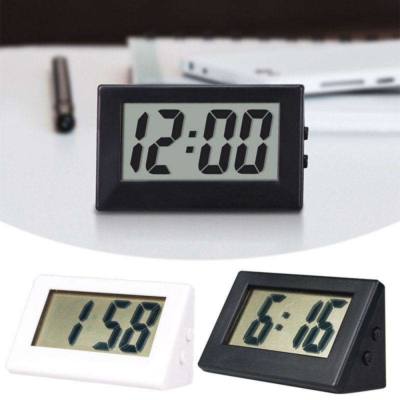 Mini LED Digital Table Electronic Clock For Desktop Office Silent Desk ...