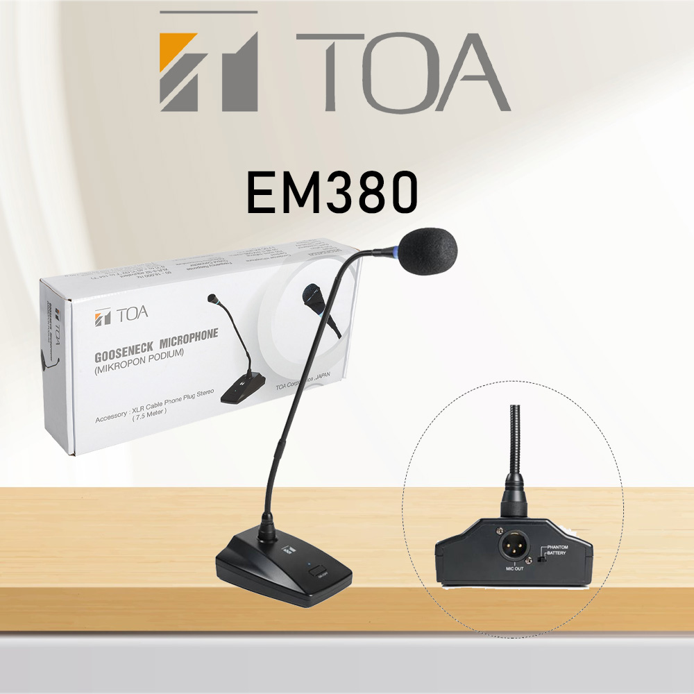 Conference Mic TOA Paging Mic TOA Gooseneck Microphone functioning with ...