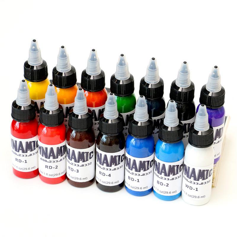 14Colors 5/10/30ml/Bottle Professional TattooInk For Body Art Natural Plant Micropigmentation ...