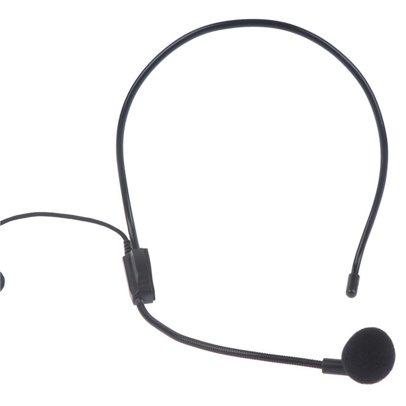 3.5mm Plug head-mounted headset microphone guide lecture speech headset ...