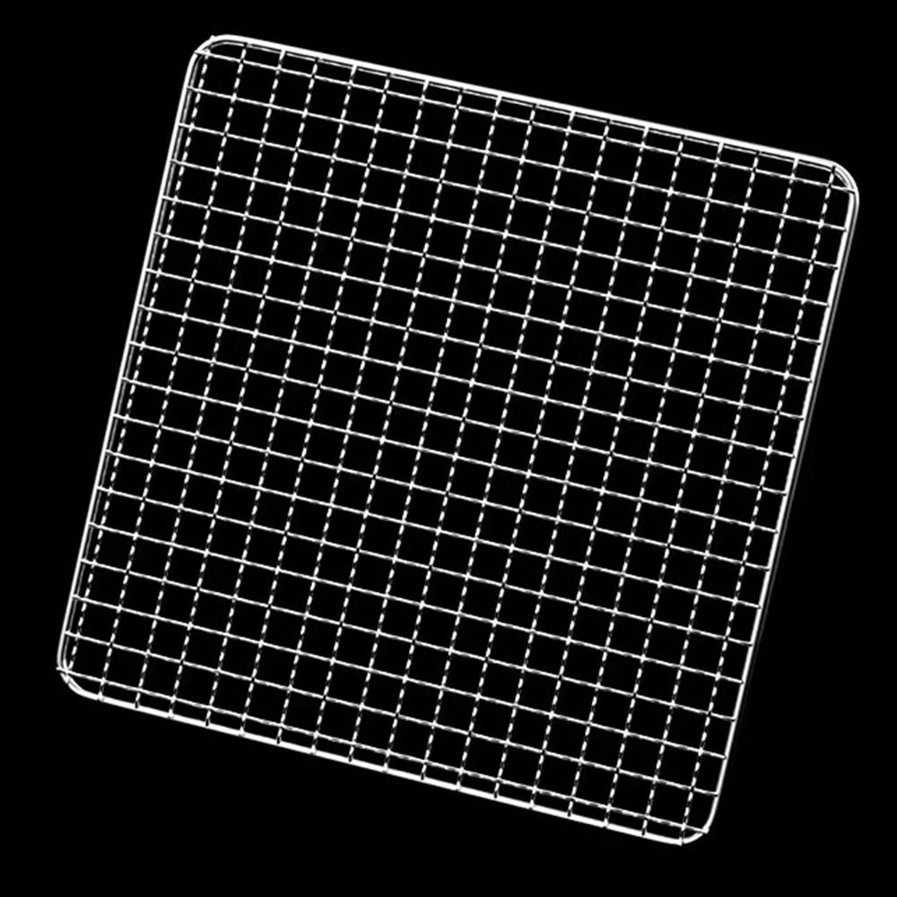 New Stainless Steel Grill Racks Reusable Nonstick Grill Net Square BBQ ...