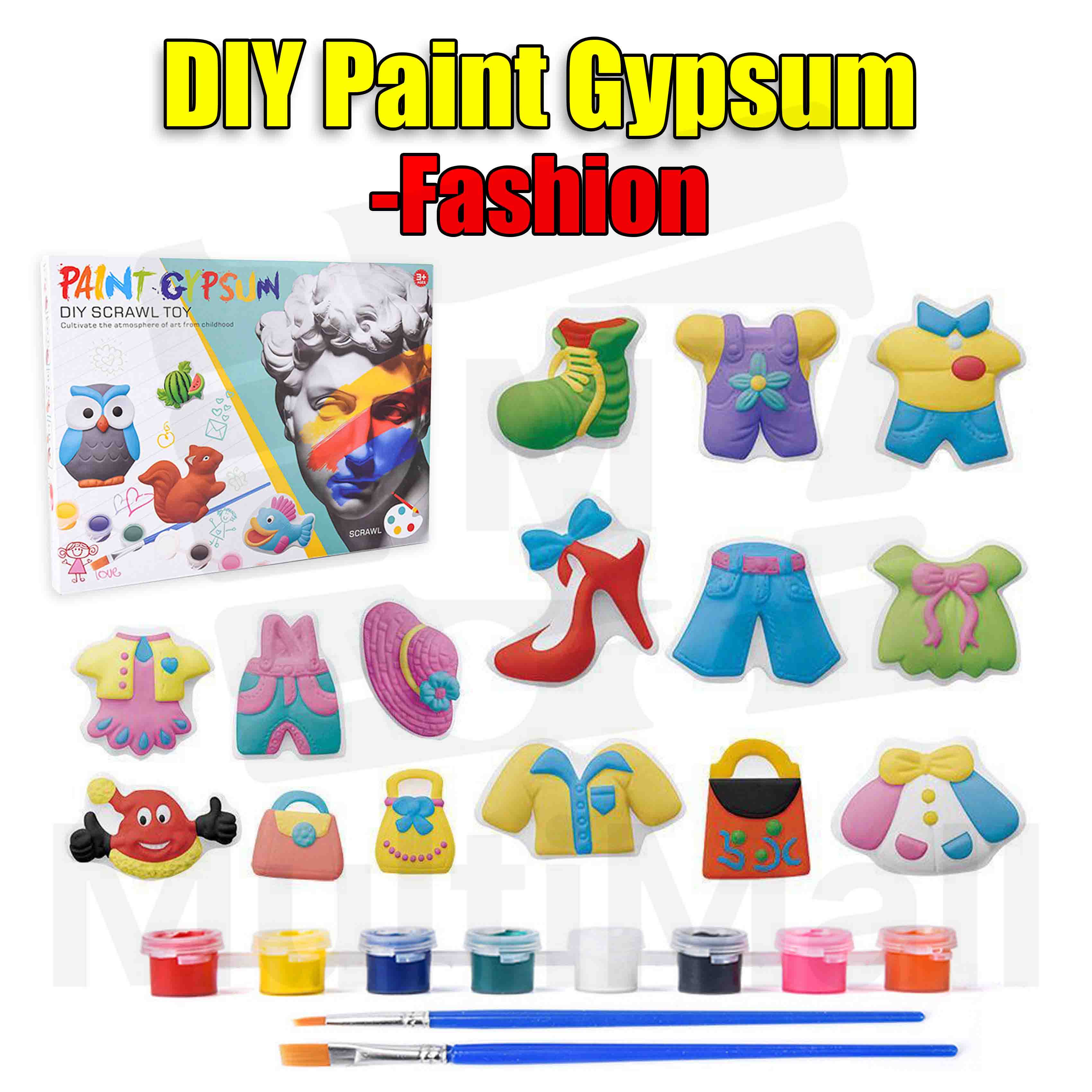 Children Craft Gypsum Painting | Princess Toys | Figurine Painting Set ...