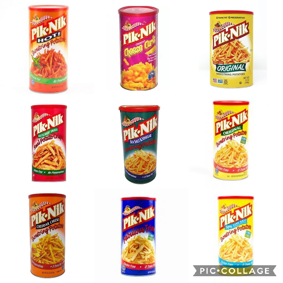 Pik-nik assorted flavor | ketchup | cheddar cheese | hot | Less salt ...