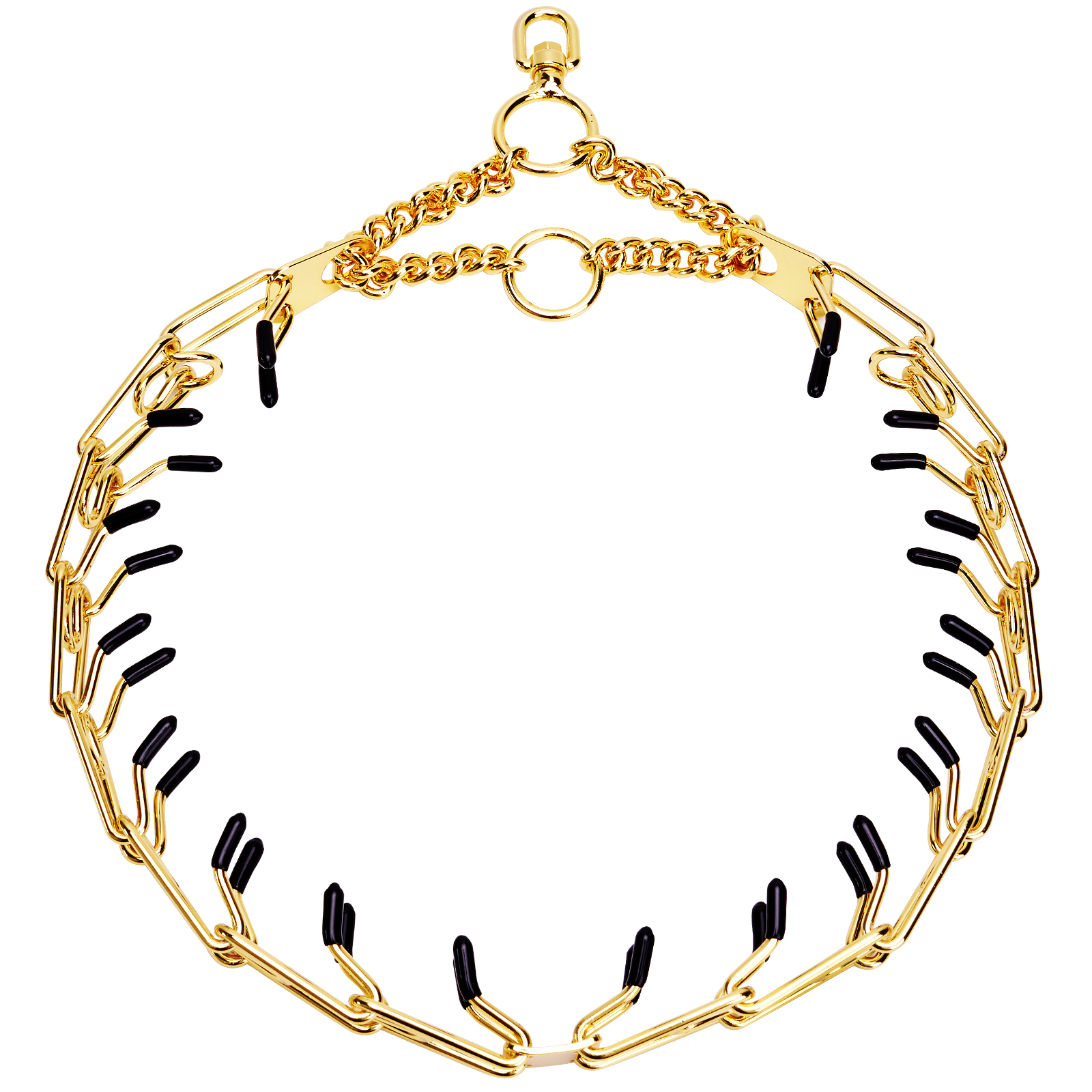 【QuantumMart】18k Gold Pet Link Chain Metal Dog Training Prong Collar ...