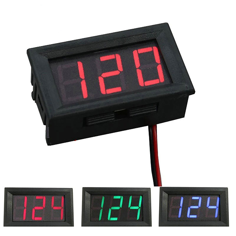 Digital Voltmeter 2-wire DC 5V To 120V Voltage Digital Display ...