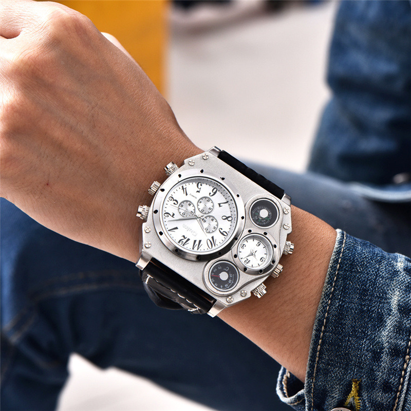 Luxury Sport Watches for Men Hip Hop Man Multiple Time Zone ...