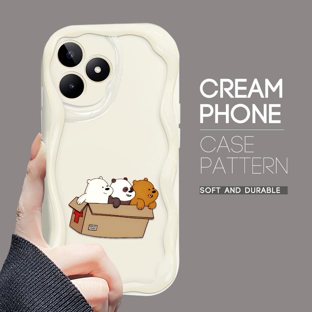 BILI for Realme C53 C51 Note 50 Narzo N53 Back Cover Carton Bears ...