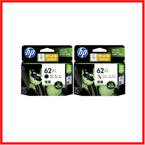 [ORIGINAL] HP 62 / 62XL Black Tri-color Ink Cartridge | Lazada Singapore